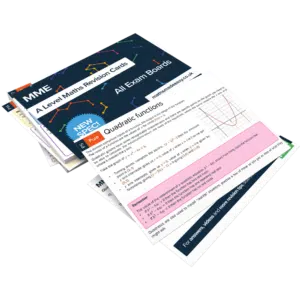 A Level Maths Revision Cards | Flash Cards | MME