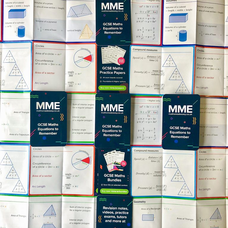 GCSE Maths Equations | Formulae to Learn | MME