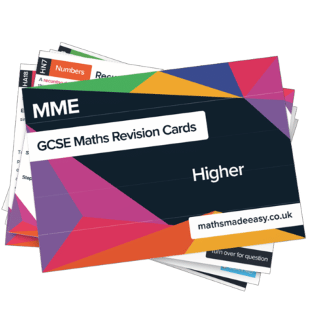 GCSE Maths Revision Cards | GCSE Maths Flash Cards | MME