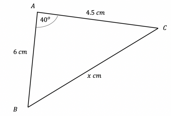 Cosine Rule - Formula, Revision and worksheets. | MME